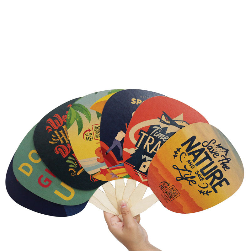 HF-001 Eco Kraft Hand Fan – Empire Diary Sdn Bhd